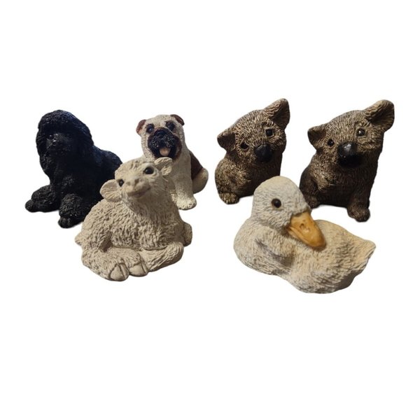 Stone Critters | Accents | Lot Of 6 Vintage Stone Critters Littles Bull ...